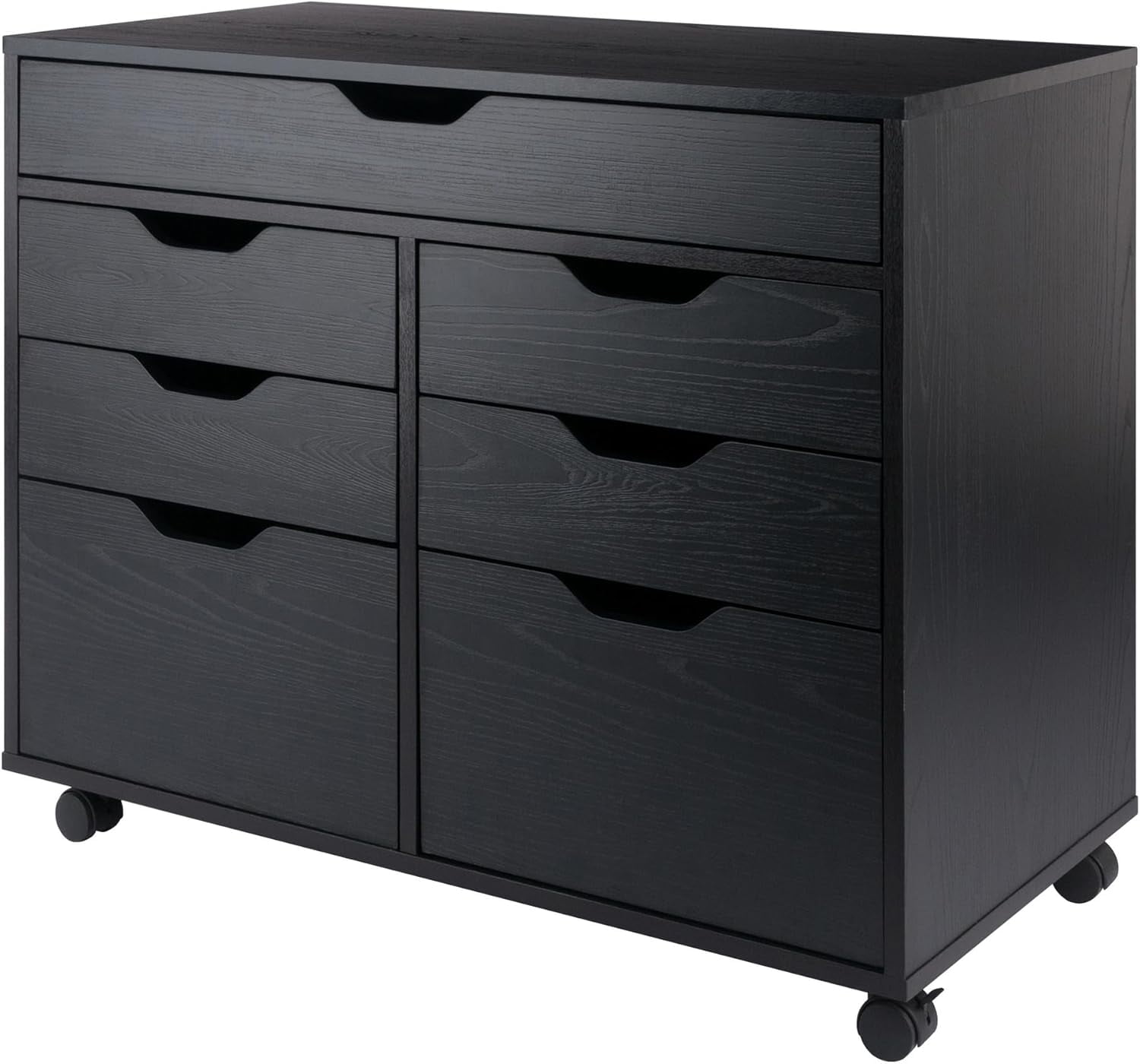Halifax Wide Mobile Cabinet with 5- Drawers, for Home Office, Bedroom ...
