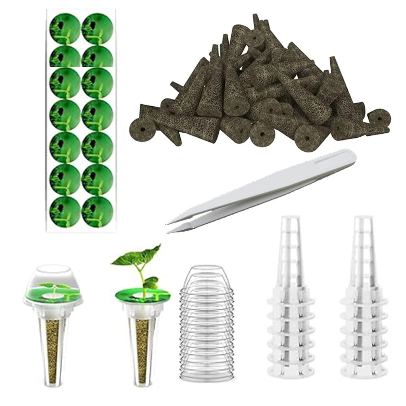 Haligo 64pcs Seed FEV6 Pod Kit for Aerogarden, Hydroponics for All Brands Hydroponics Growing ...