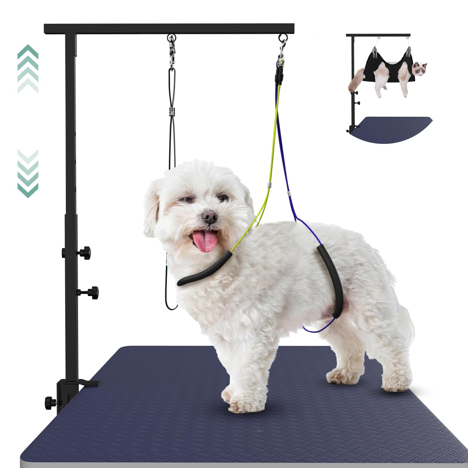 Haligo Dog Grooming Arm MSF2 with Hammock, Adjustable Pet Grooming ...