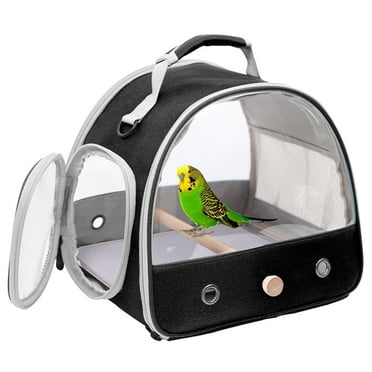 Bird Carrier, Portable Small Bird Parrot Parakeet Carrier with Standing ...