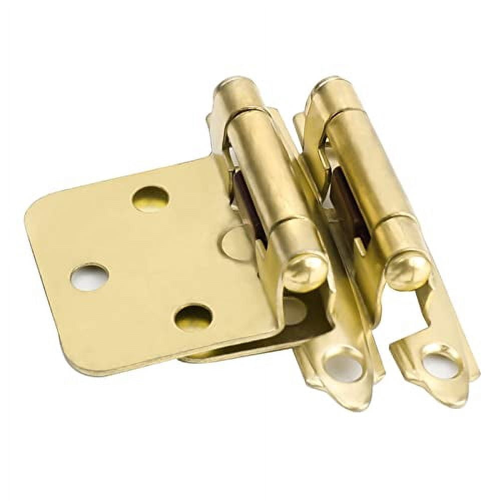 Haliwu 3/8 inch Gold Cabinet Hinges, Brass Cabinet Hinges Inset Hinges ...