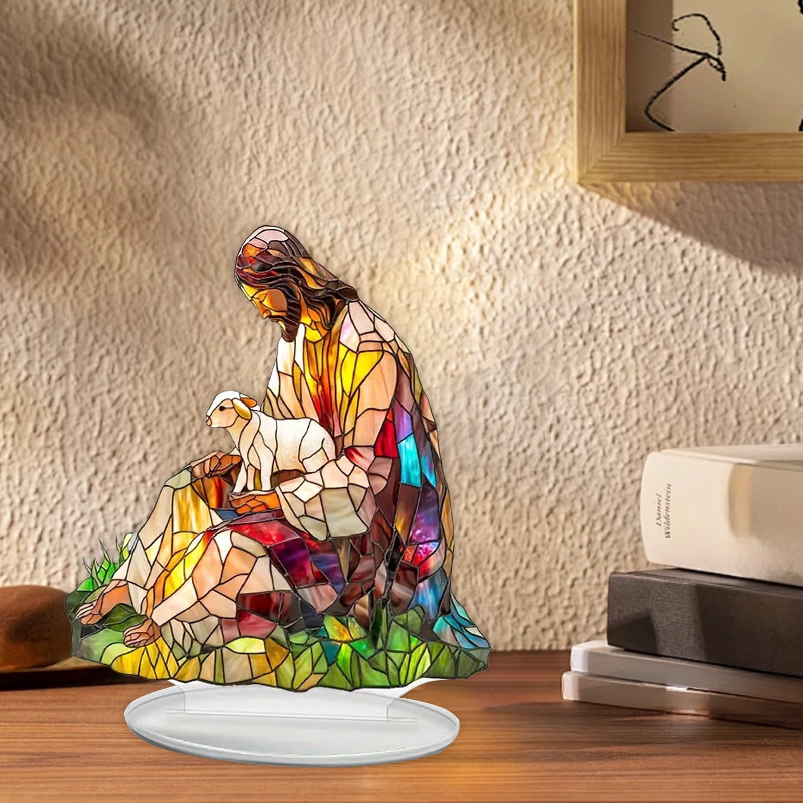 Haliyee ‌2D Christmas Jesus Statue - Nativity Scene Decor,Religious ...