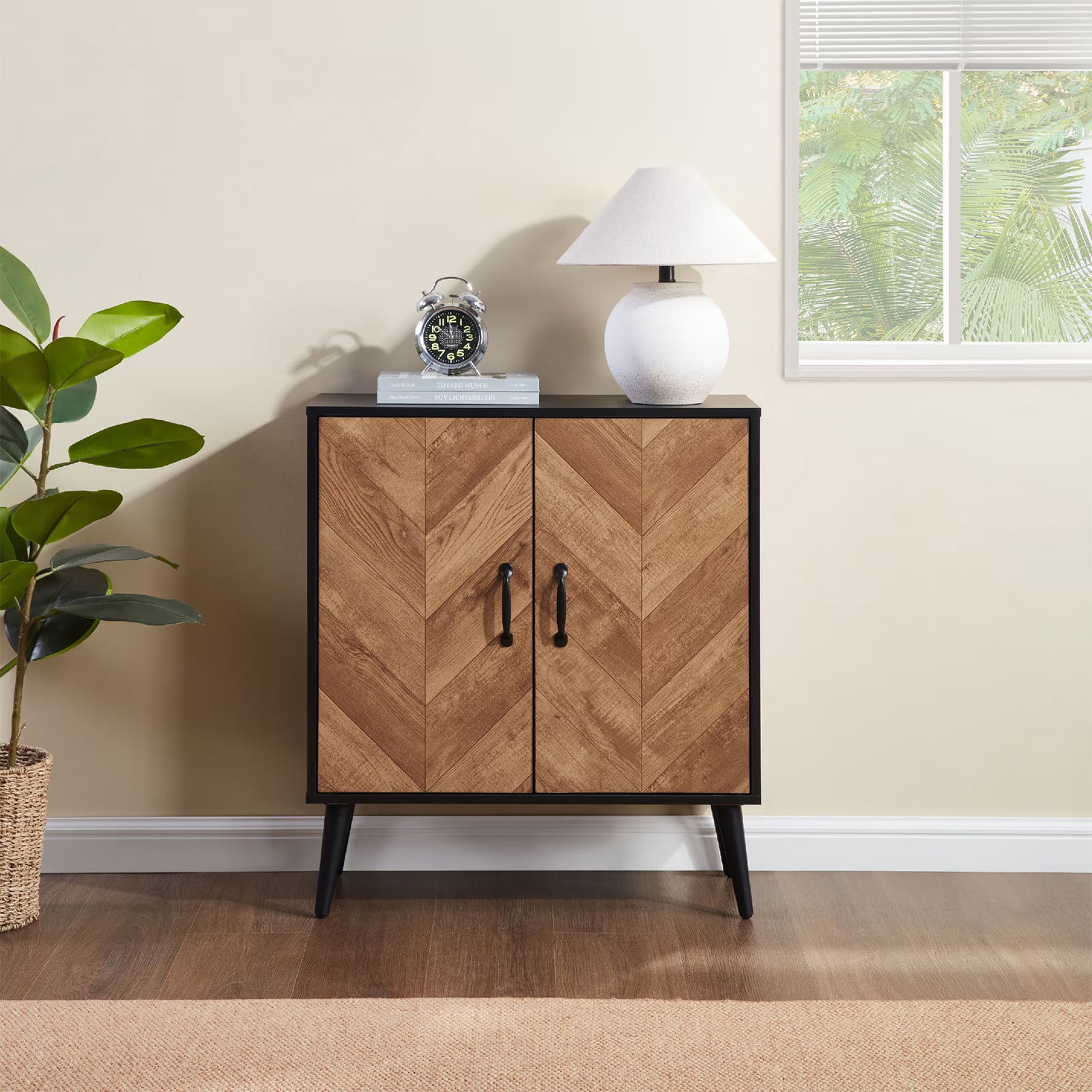 Taicans Modern Sideboard Buffet Cabinet with Magnetic Doors,27.5x11 ...