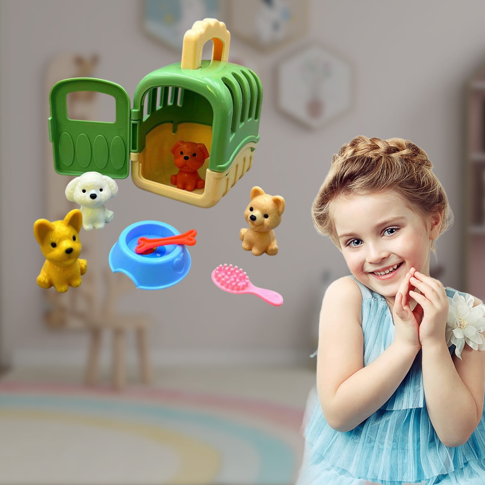Haliyee Vet Pet Care Play Set - Veterinarian Pretend Play Toy - Kids ...