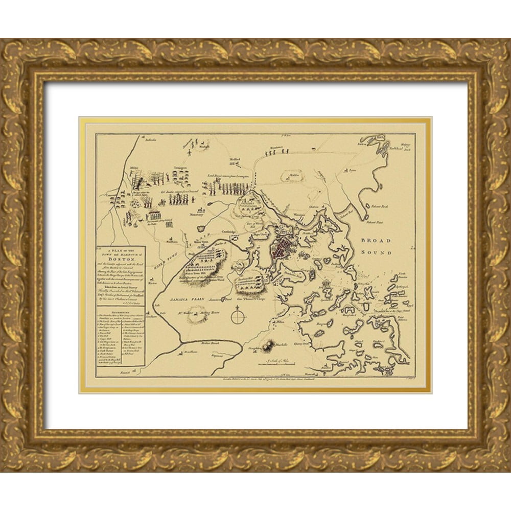 Hall 14x12 Gold Ornate Wood Framed with Double Matting Museum Art Print ...