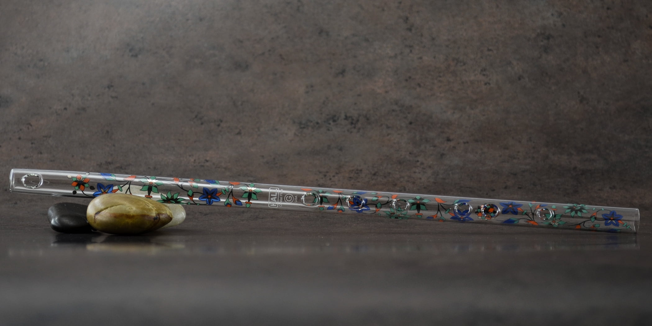 Hall Crystal Flute 11705 - Inline Glass Flute in G - Taj Mahal ...