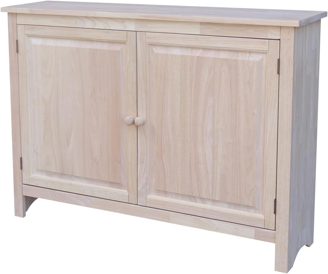 Hall Cupboard-34 H, Solid Real Wood, Sturdy Parawood Cupboard, 34-Inch ...