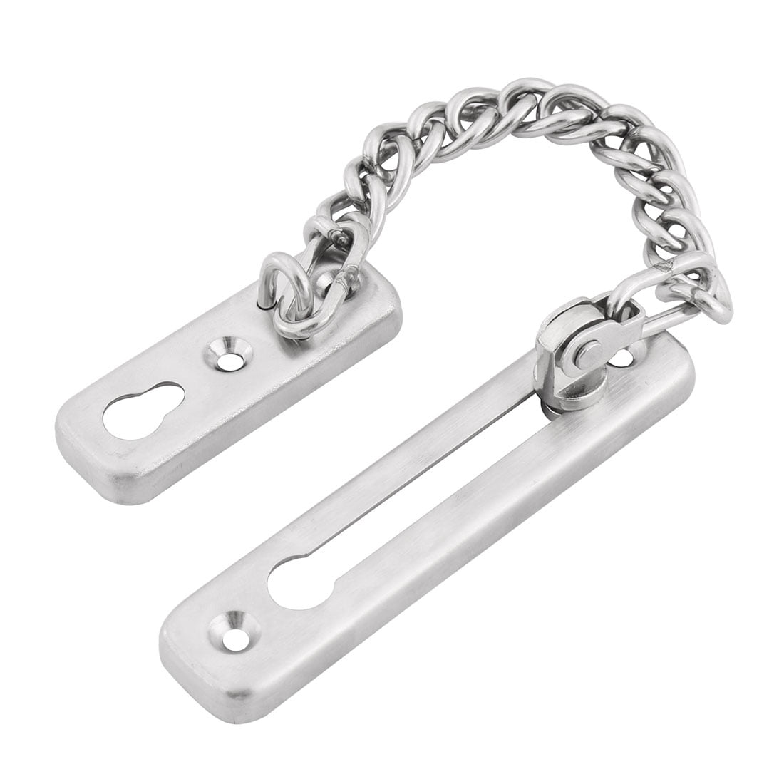 Hall Door Window Security Lock Latch Chain Guard Silver Tone - Walmart.com