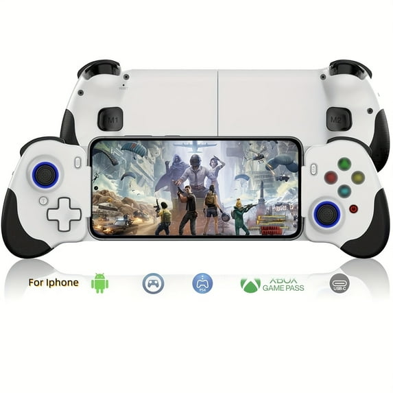 Hall Effect Game Controller for iPhone 15 Android Phone, Type-C Mobile ...