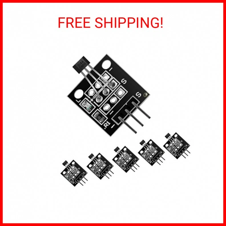 Hall Effect Magnetic Sensor Module (6Pcs) 3144E A3144 Hall Effect ...