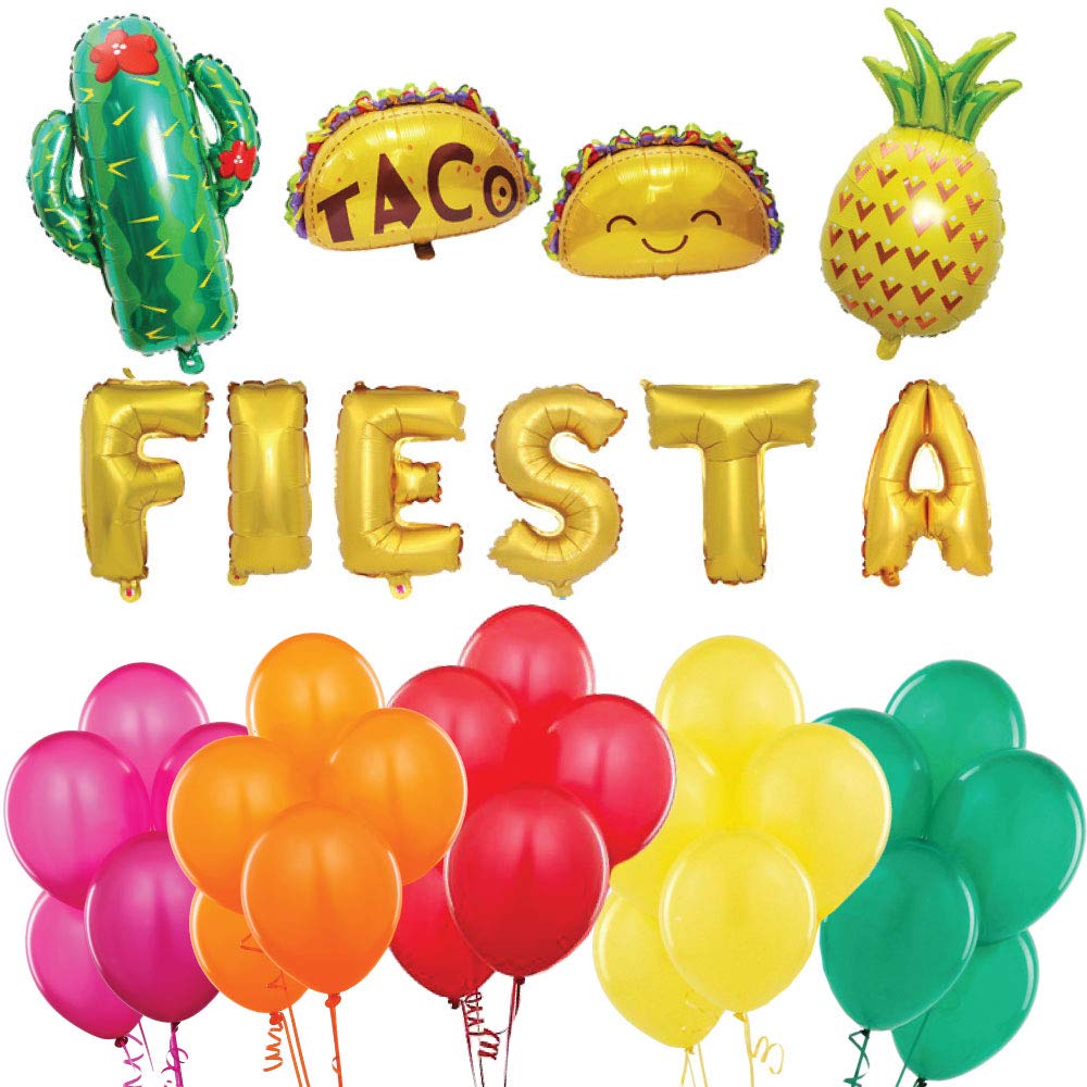 Hall & Perry Cinco De Mayo or Fiesta Party Balloon Kit with Tacos ...