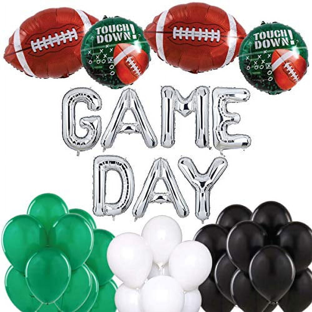 Hall & Perry Game Day Football Balloon Kit with Mylar Letters and ...