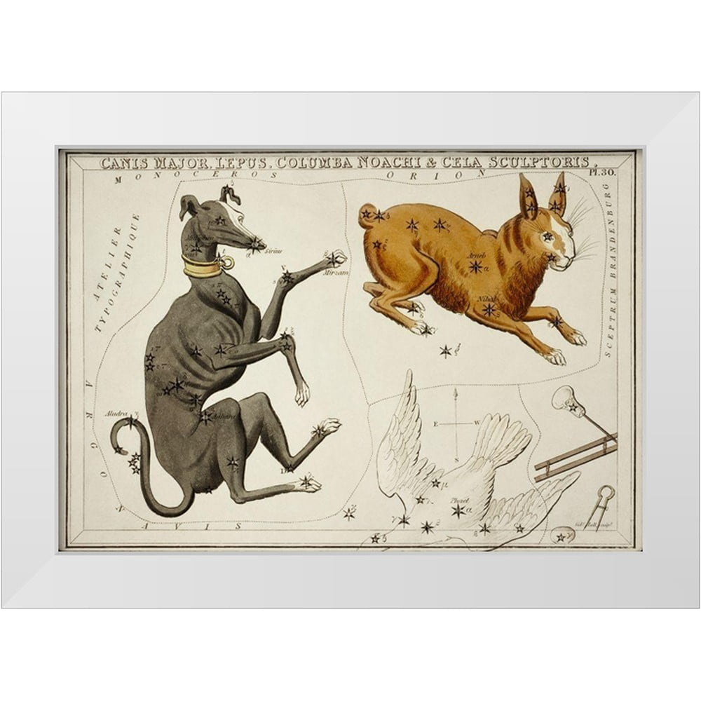 Hall, Sidney 18x14 White Modern Wood Framed Museum Art Print Titled ...