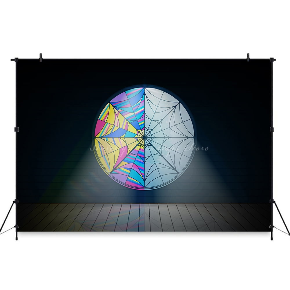 Hall Window Wednesday Stained Glass Window Backdrop Kids Baby Cake ...