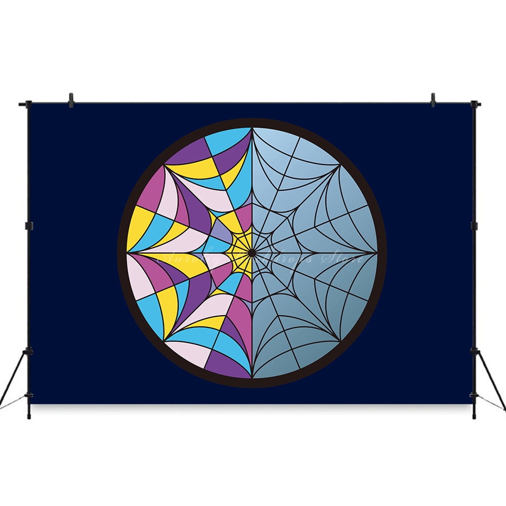 Hall Window Wednesday Stained Glass Window Backdrop Kids Baby Cake ...