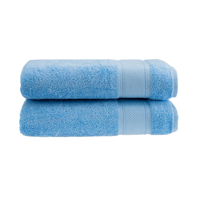 Halley Bath Towels 2-Pack - 100% Turkish Cotton Ultra Soft, Absorbent ...