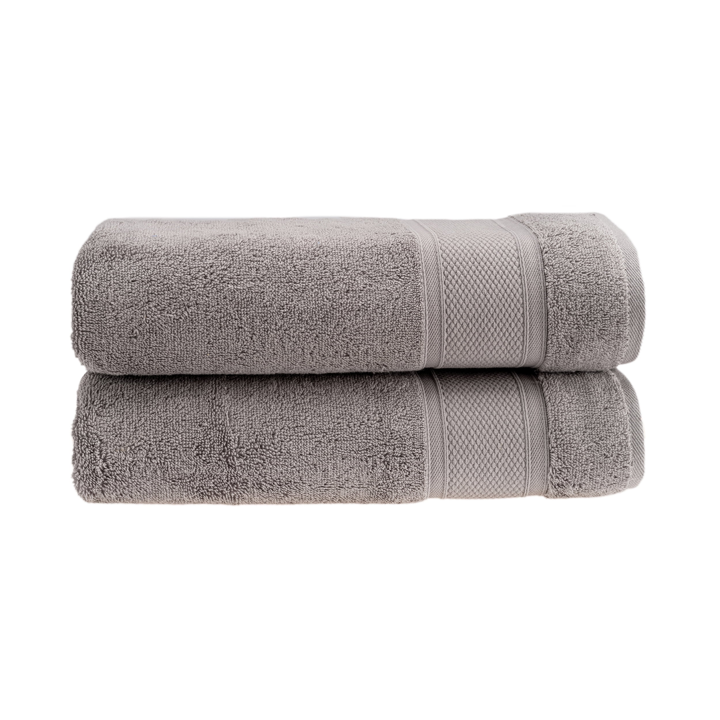 Halley Bath Towels 2-Pack - 100% Turkish Cotton Ultra Soft, Absorbent Bathroom Towels - Machine ...