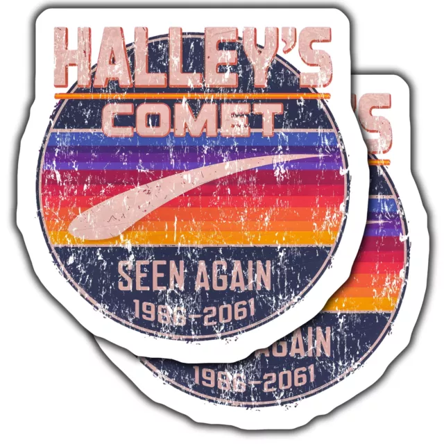 Halley'S Comet Sticker, Retro Space Sticker, Halley'S Comet Seen Again ...