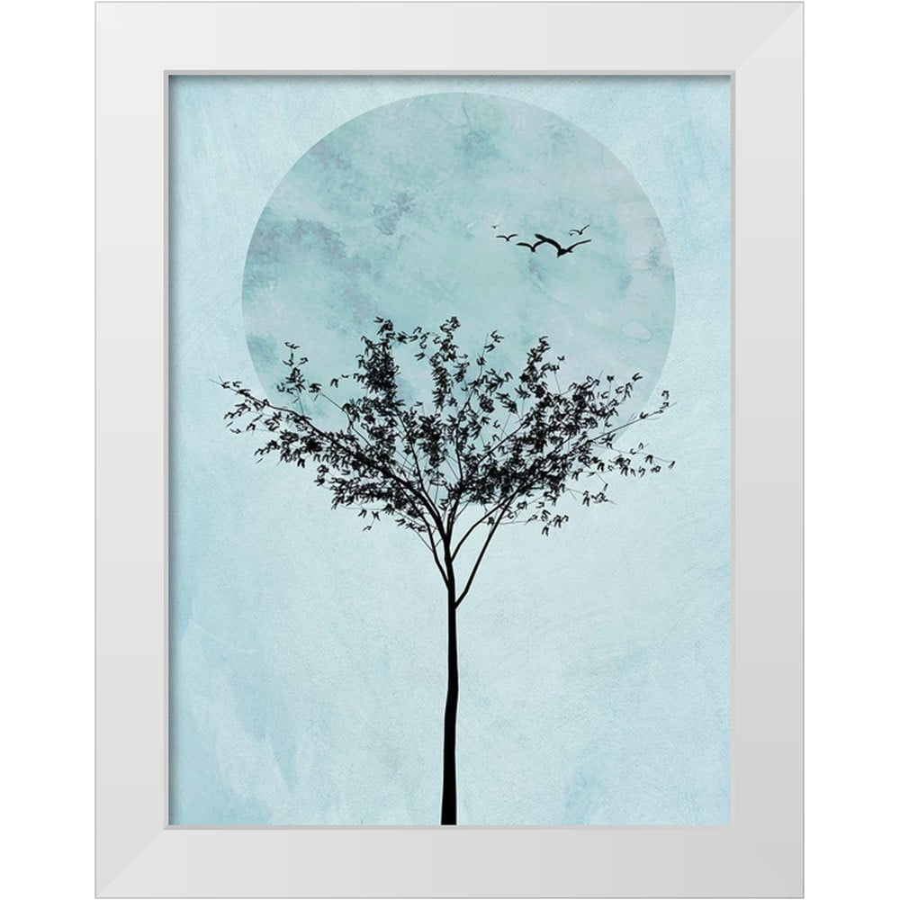 Halli, Hal 12x14 White Modern Wood Framed Museum Art Print Titled ...