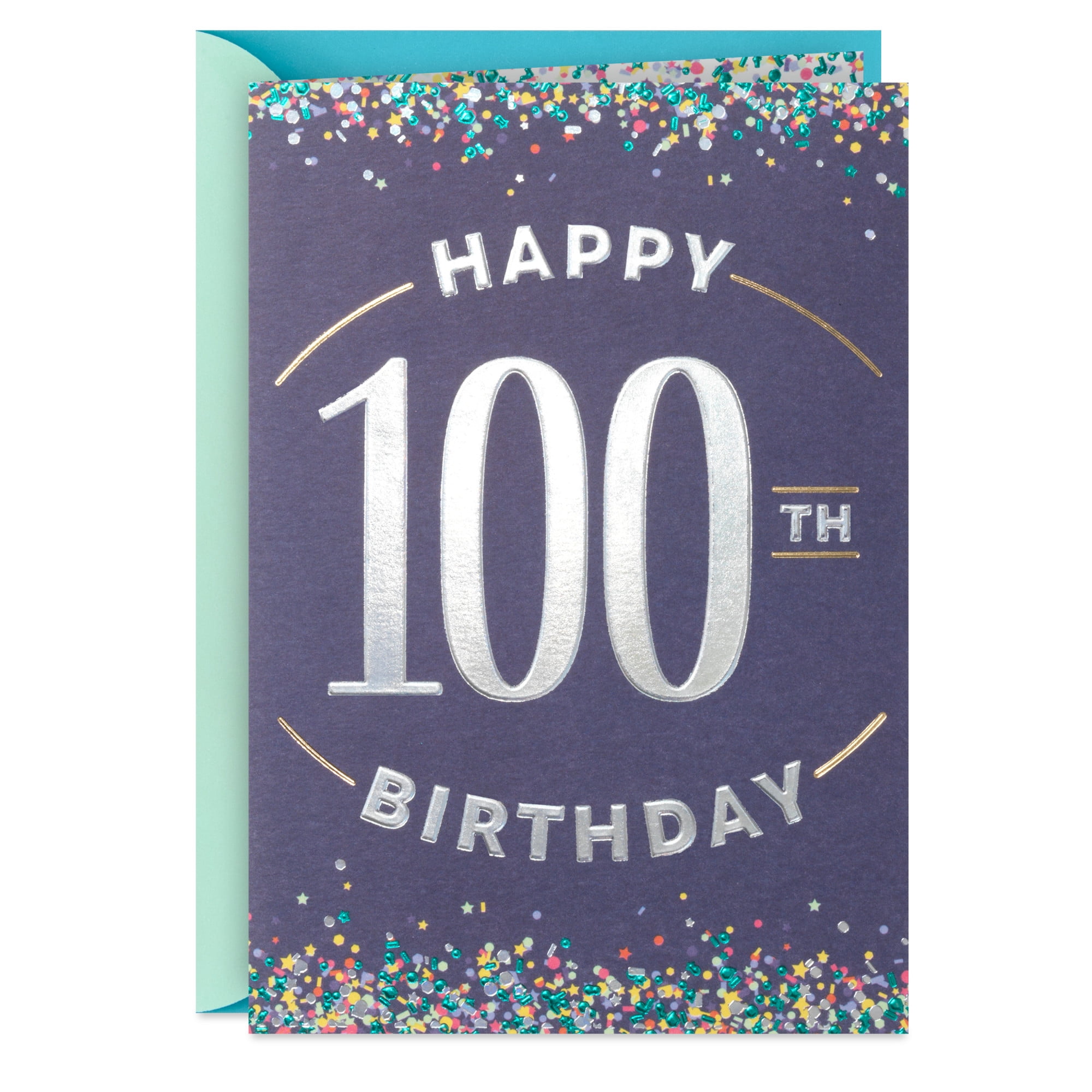 Hallmark 100th Birthday Card (Century of Wow) - Walmart.com