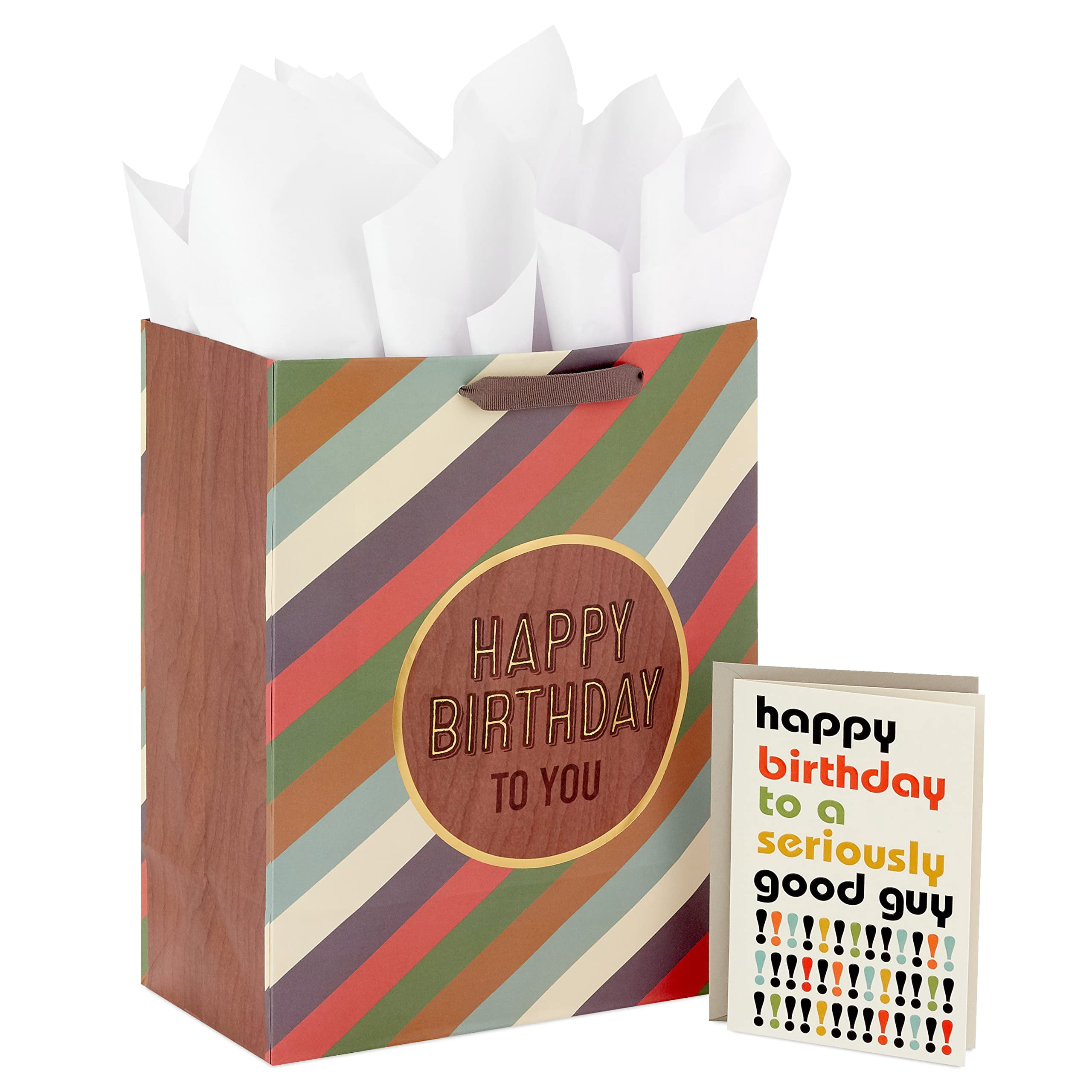 Hallmark 13" Large Birthday OIF8 Gift Bag with Birthday Card and Tissue ...