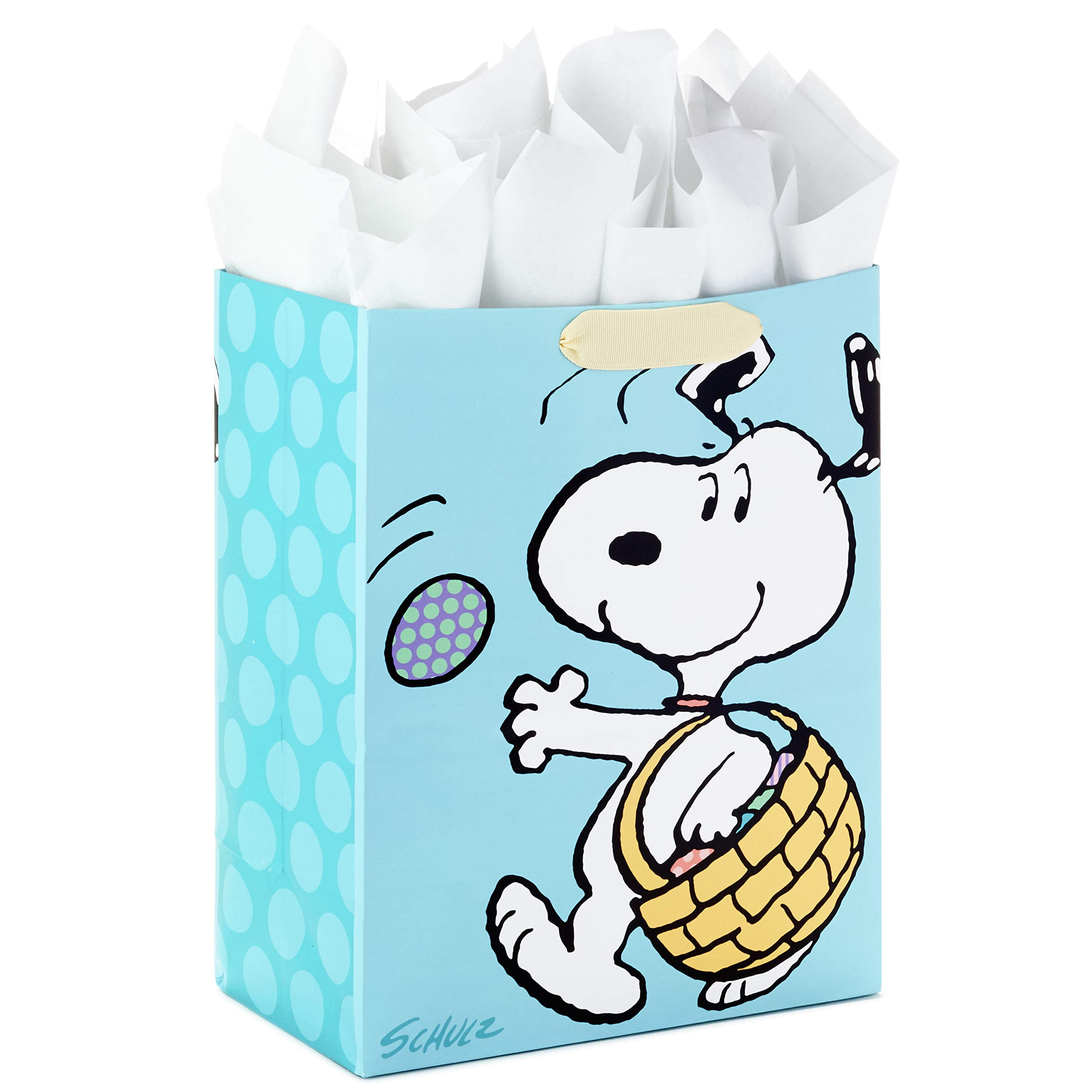 Hallmark 13" Large Peanuts STF9 Easter Gift Bag with Tissue Paper ...