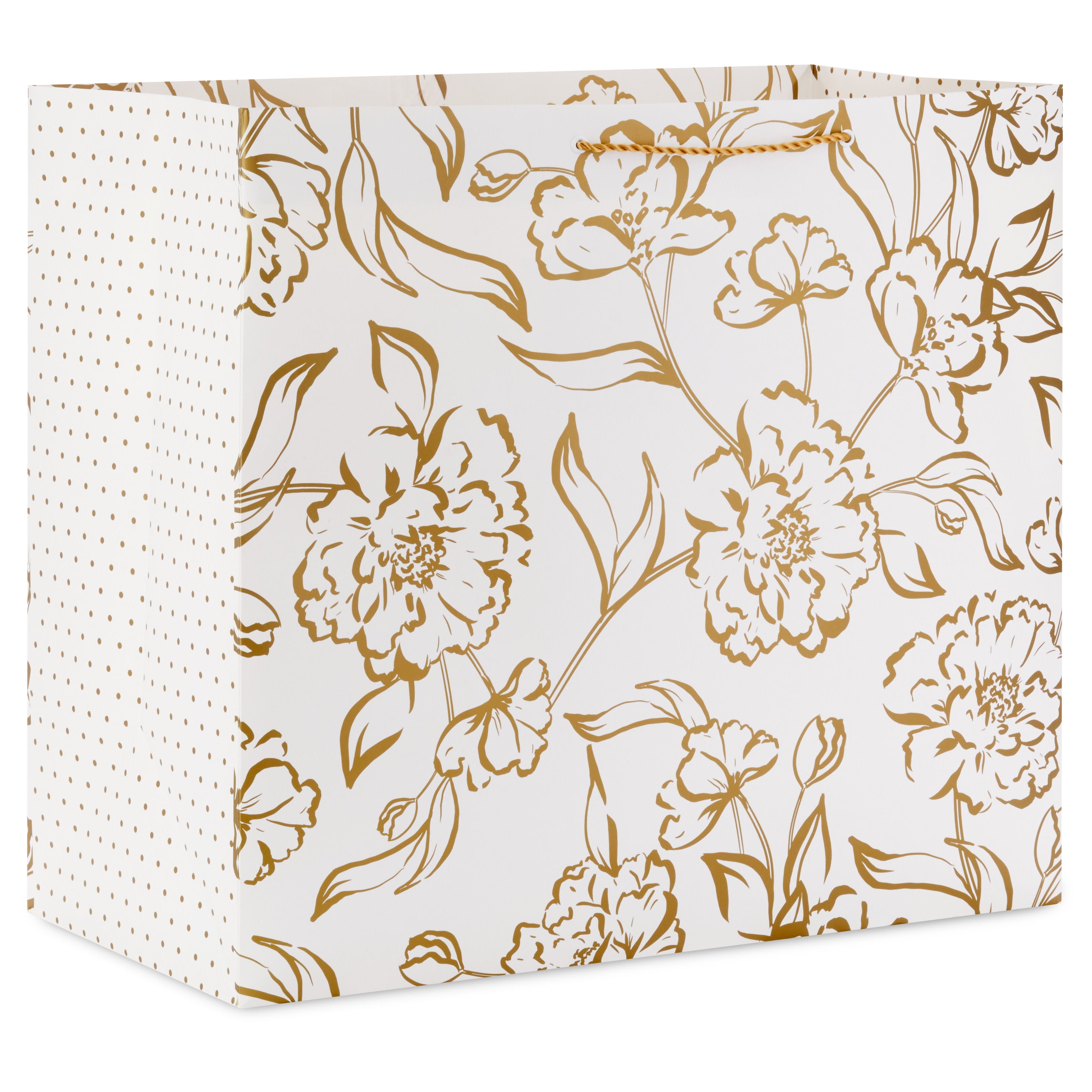 Hallmark Bag For Anyone - Floral Heavy Duty Gold - Walmart.com