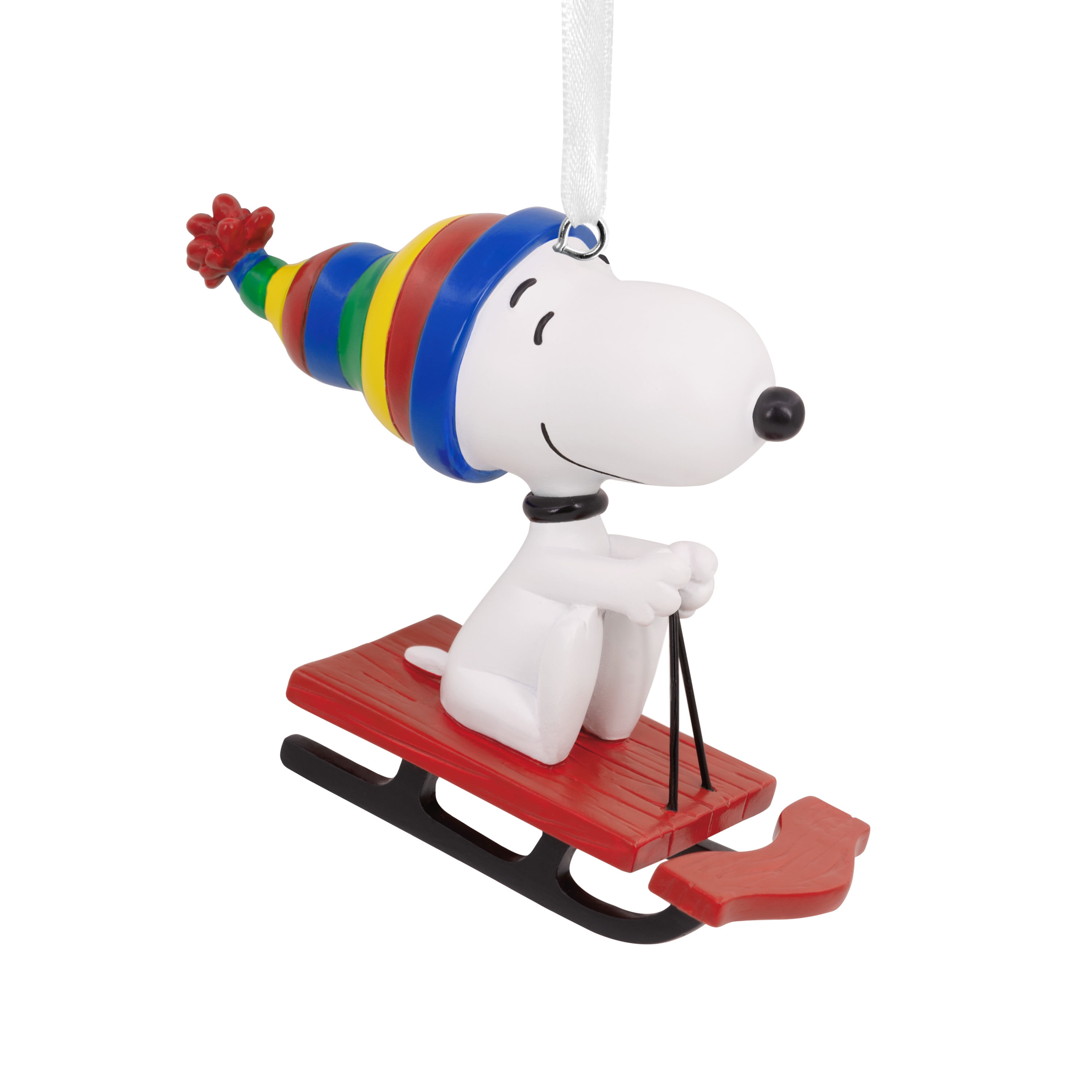 Hallmark Peanuts Snoopy Sledding Christmas Ornament - Walmart.com