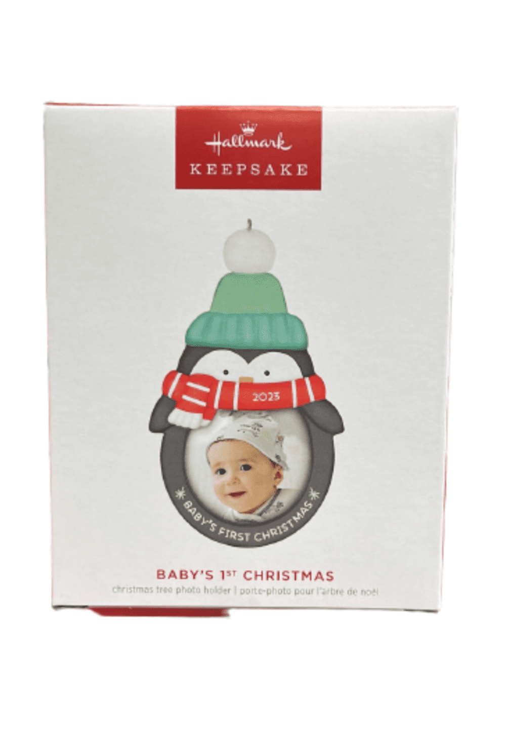 Hallmark 2023 Keepsake Baby's 1st Photo Frame Christmas Ornament New ...