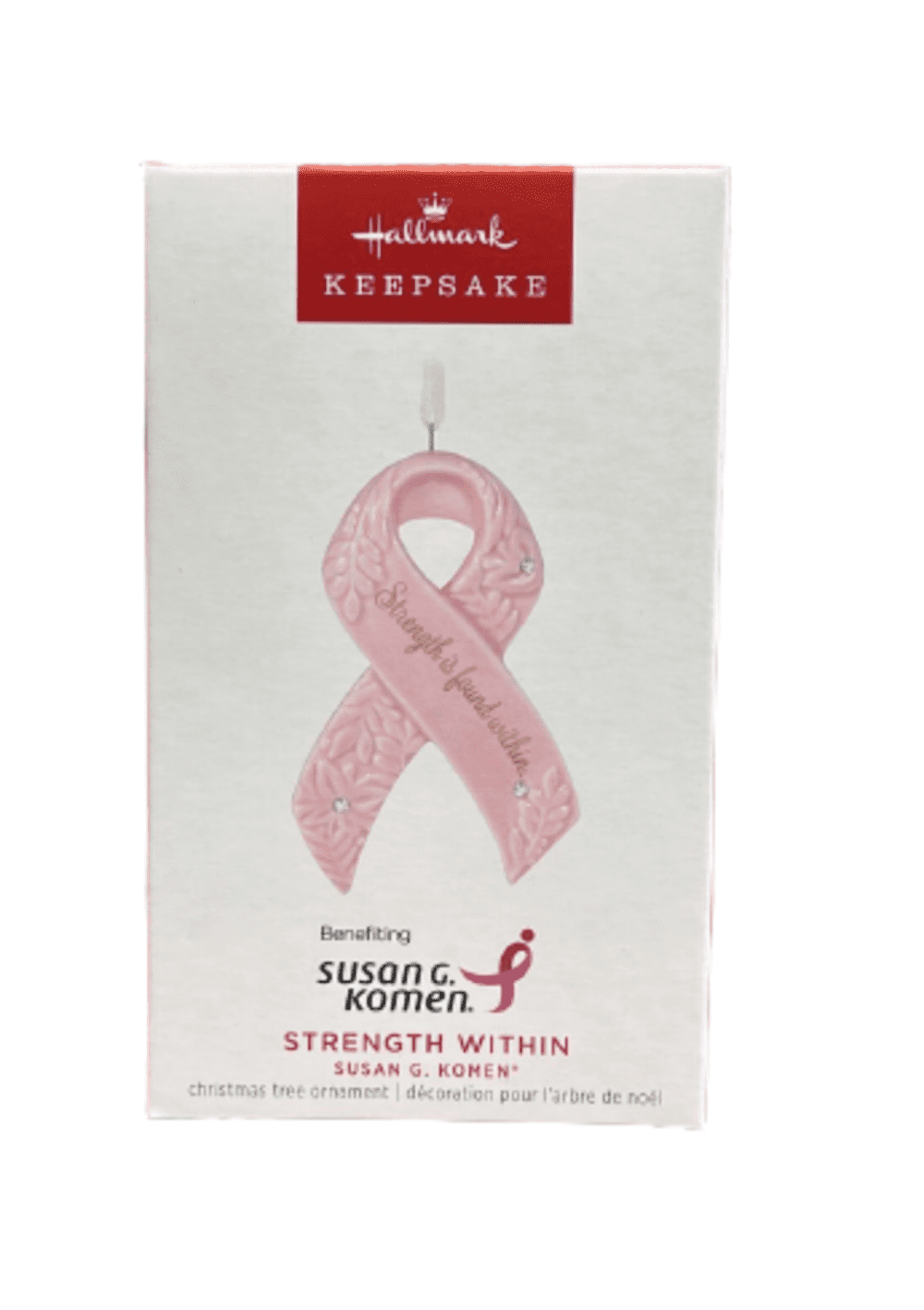 Hallmark 2023 Keepsake Pink Ribbon Susan G. Komen Christmas Tree ...