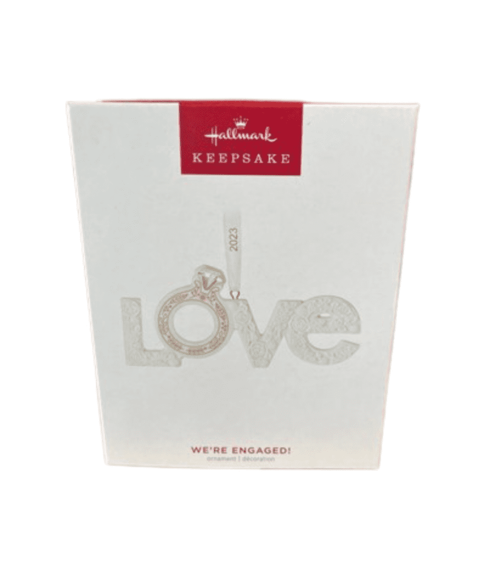 Engaged christmas ornament hallmark store