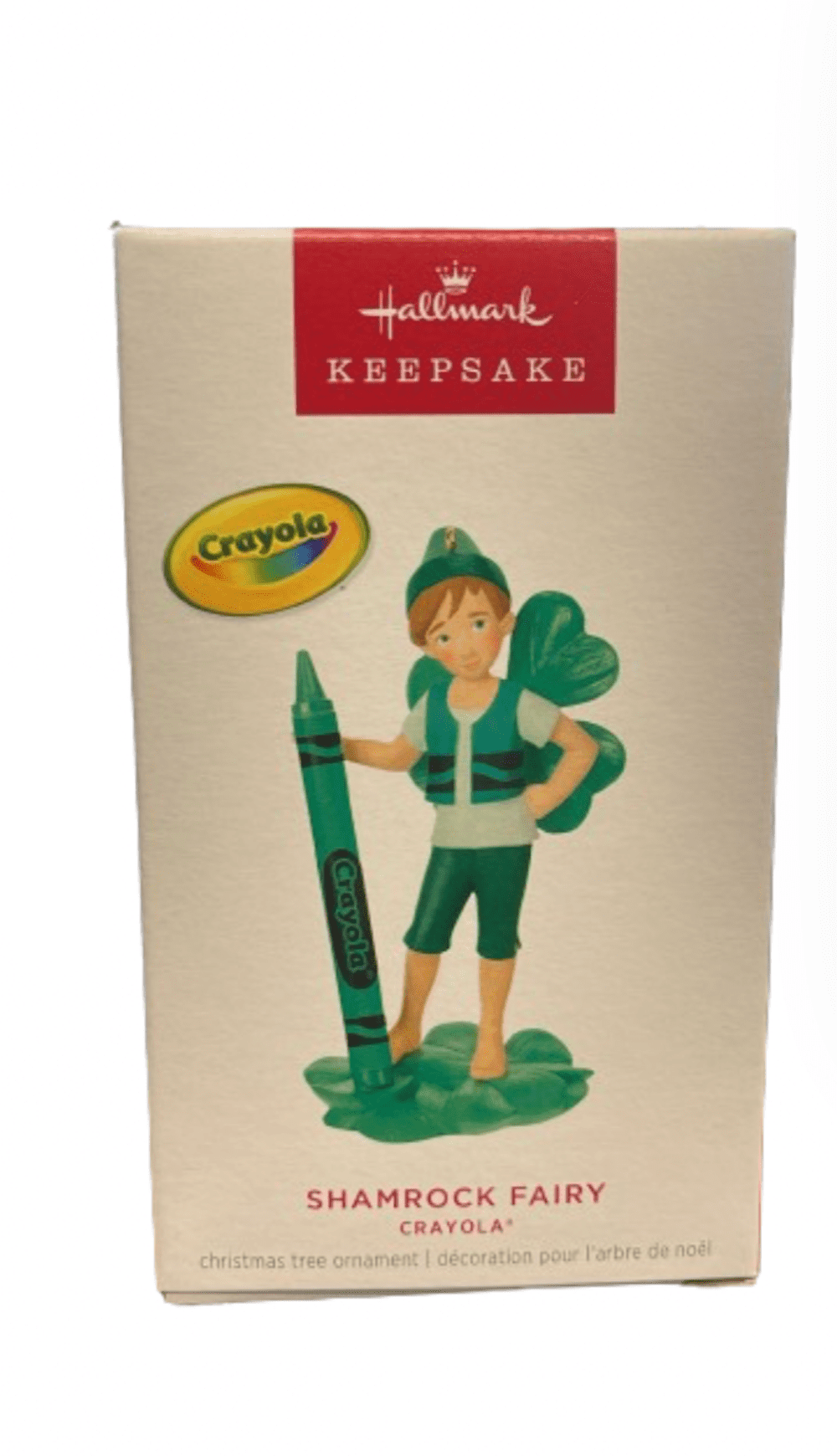 Hallmark 2024 Keepsake Crayola Shamrock Fairy Christmas Ornament New ...