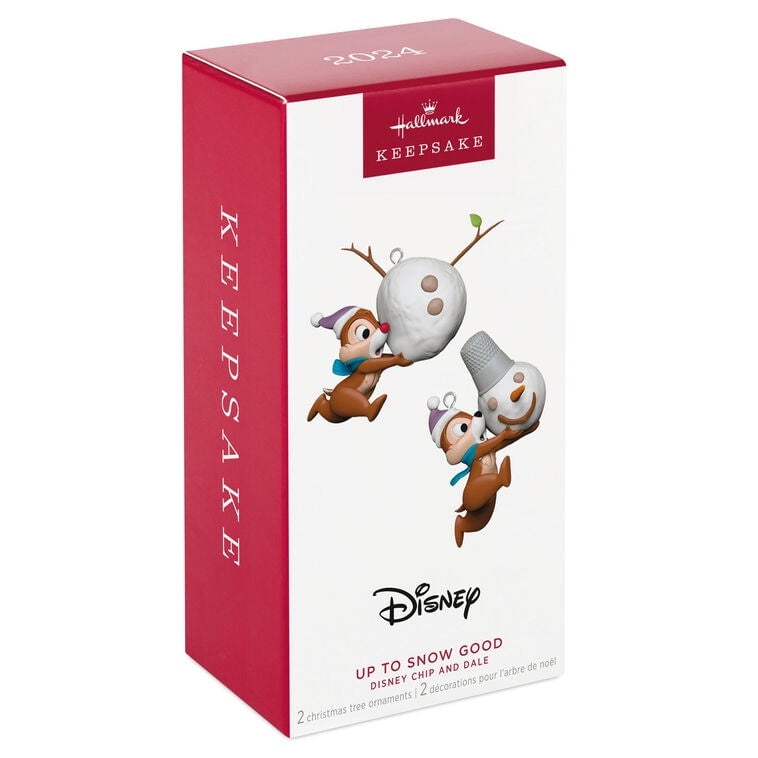 Hallmark 2024 Keepsake Disney Chip and Dale Up to Snow Good Ornament ...