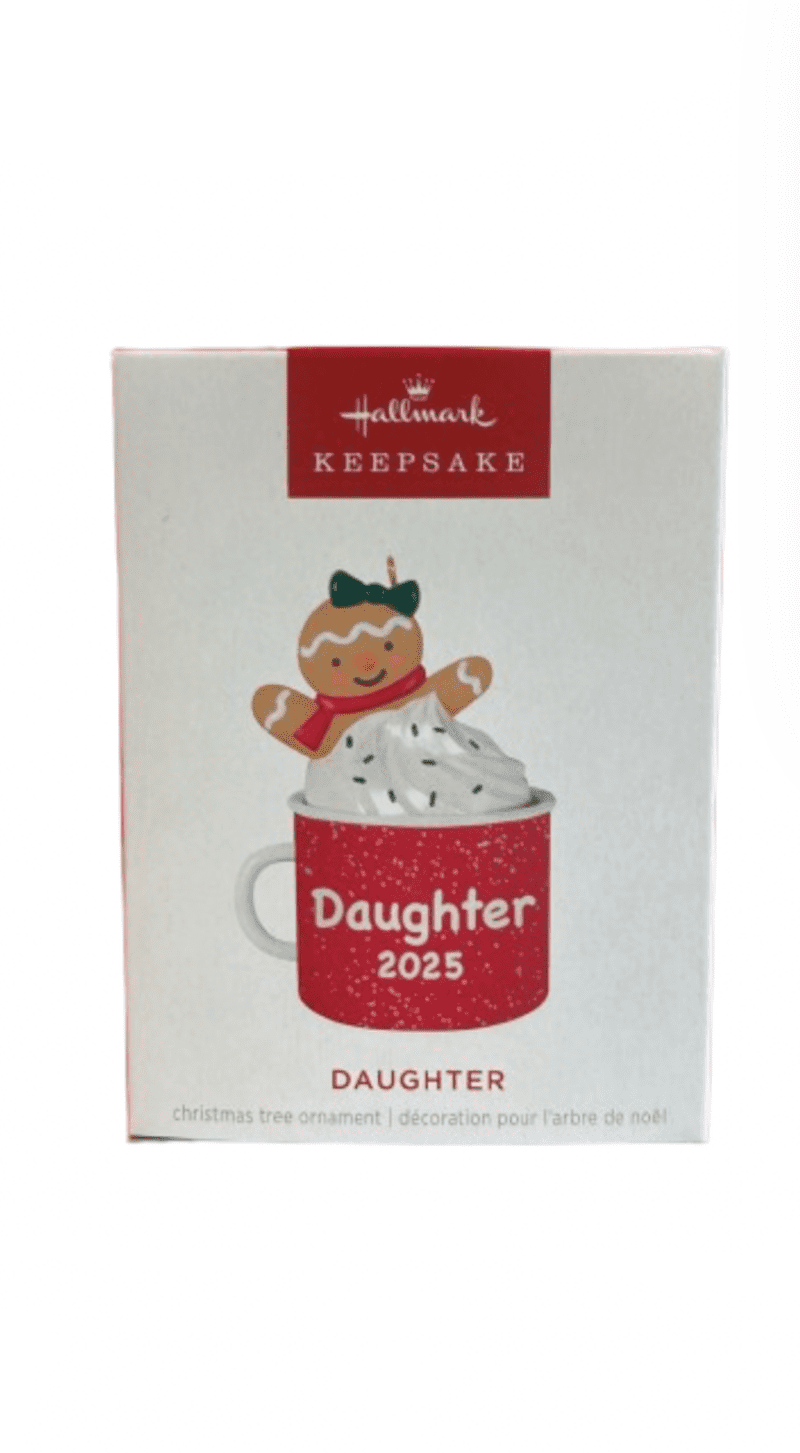 Hallmark 2025 Keepsake Daughter Gingerbread Girl in Mug Christmas ...