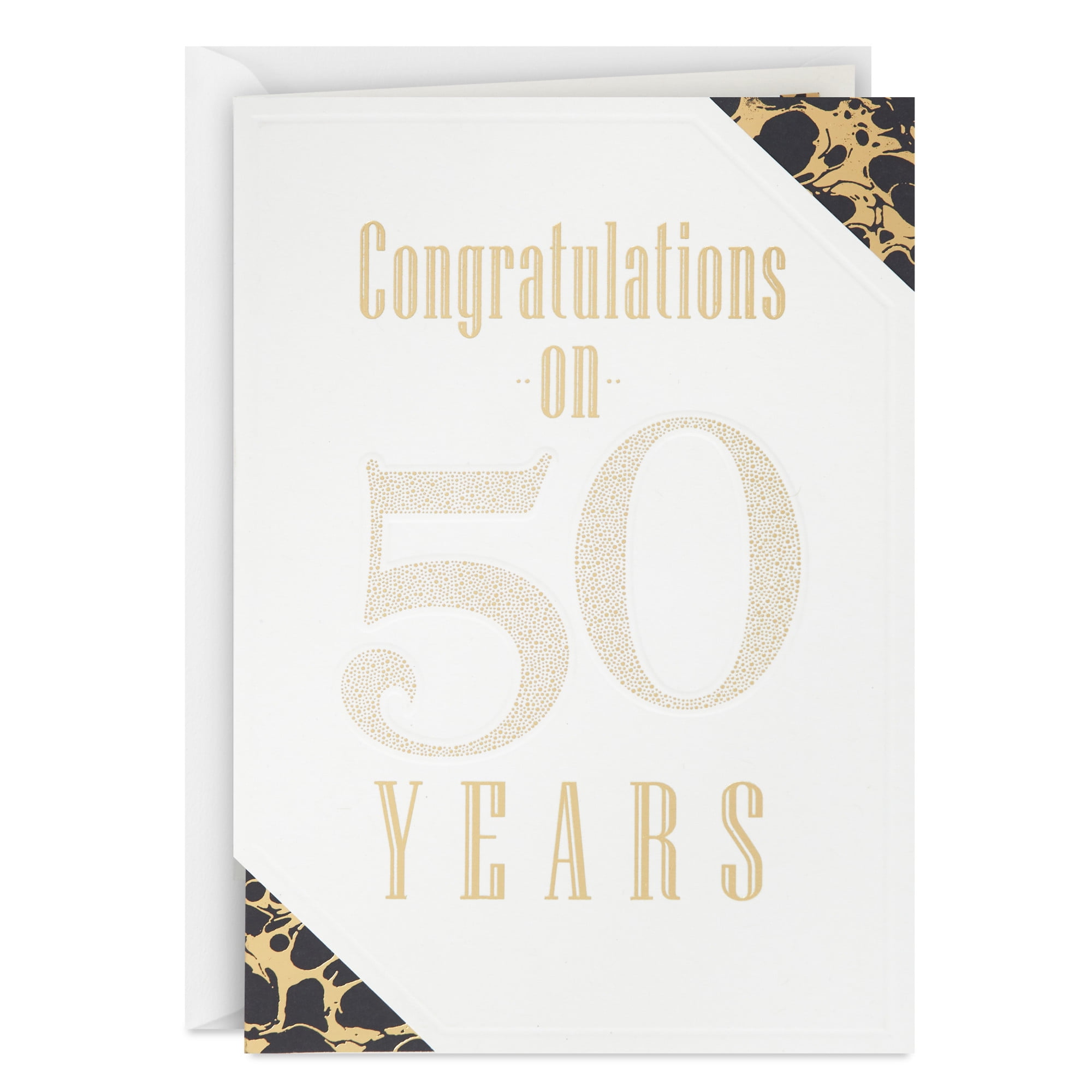 Hallmark 50th Anniversary Card (Happiness and Pride, Side by Side ...