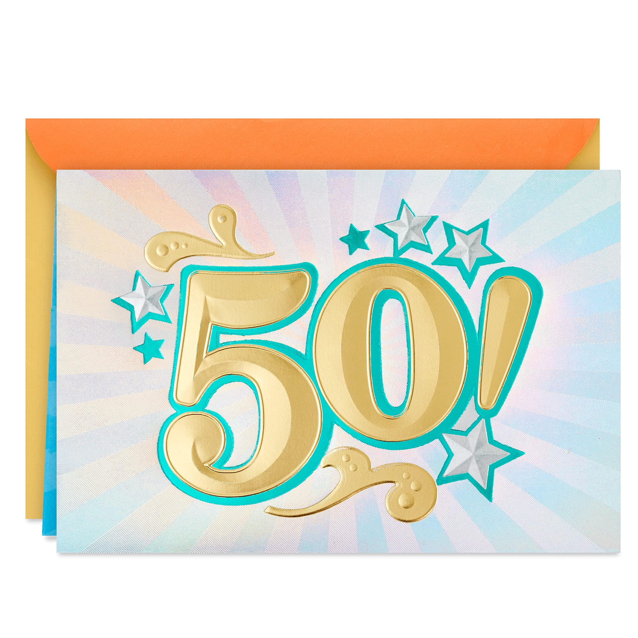 Hallmark 50th Birthday Card (Here's to Fifty) C5 - Walmart.com