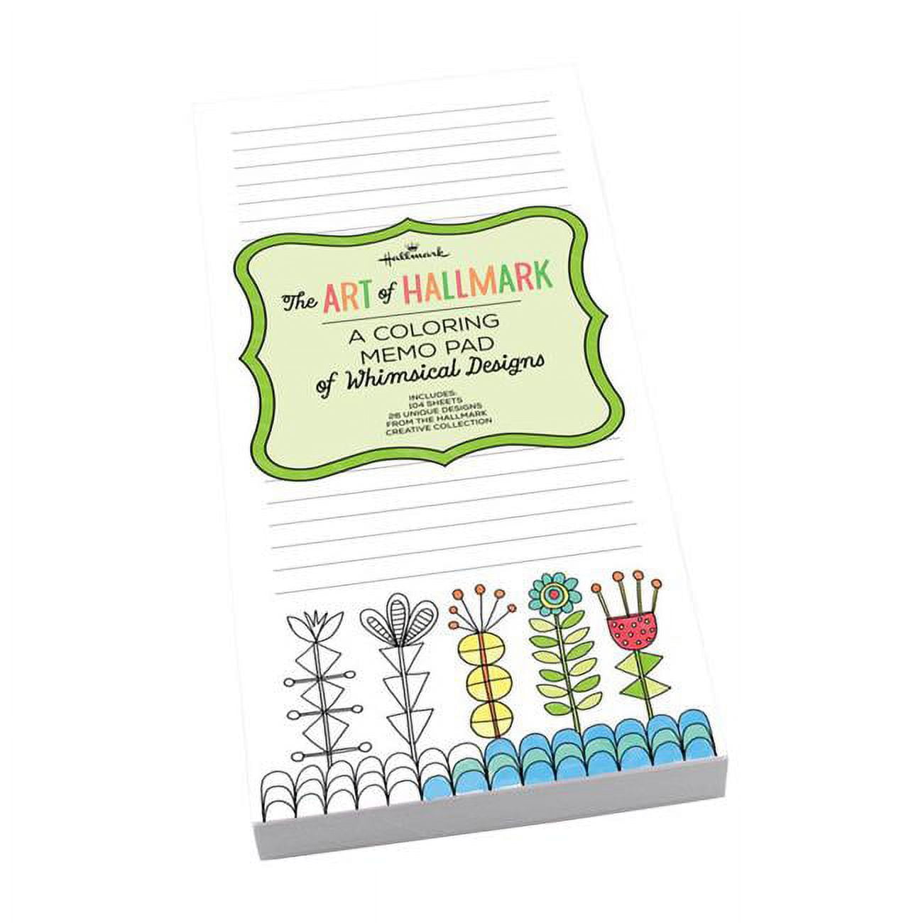 Hallmark 6385215 The Art of Whimsical Memo Pad- pack of 4 - Walmart.com