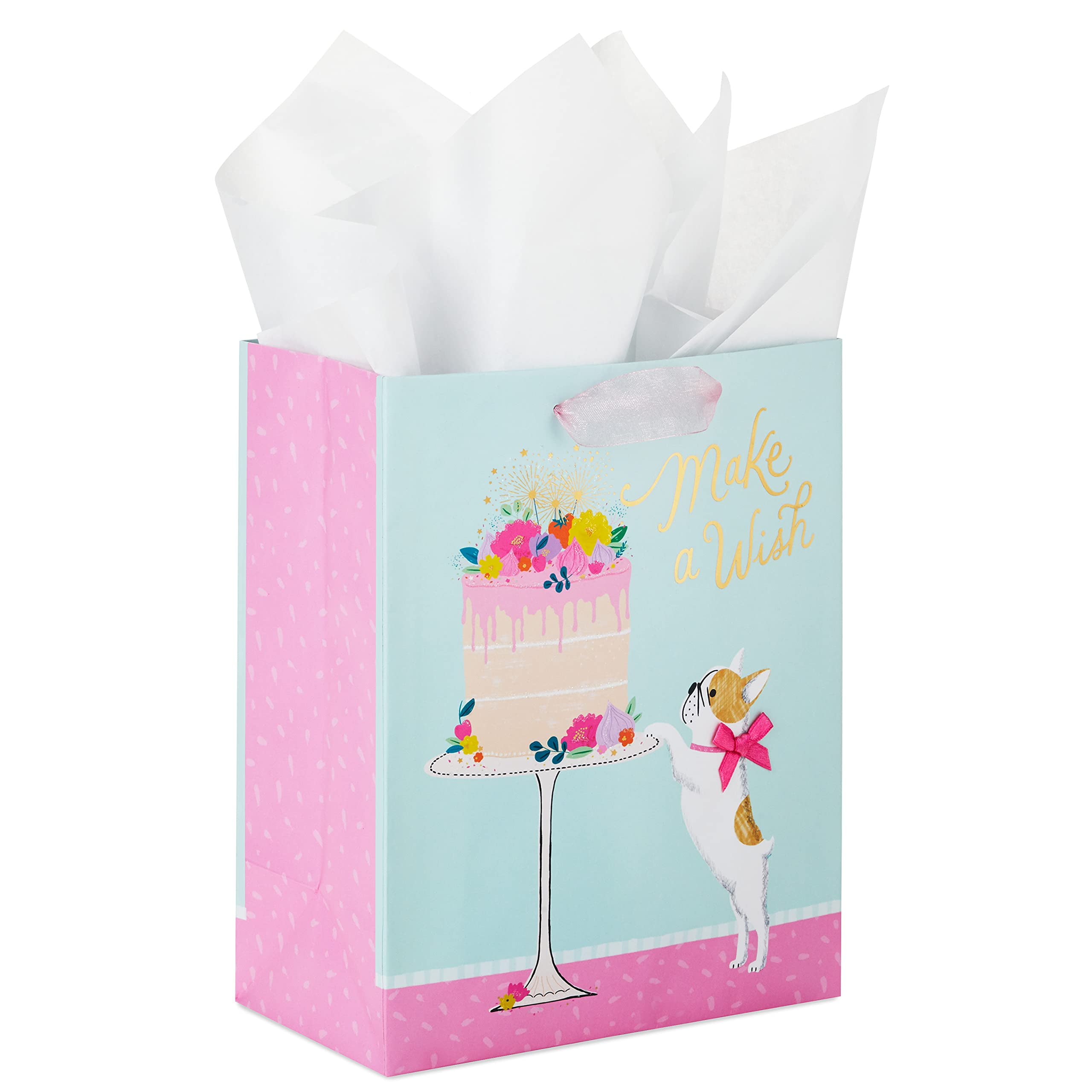 Hallmark 9" Medium Birthday BDF32 Gift Bag with Tissue Paper (Make a ...