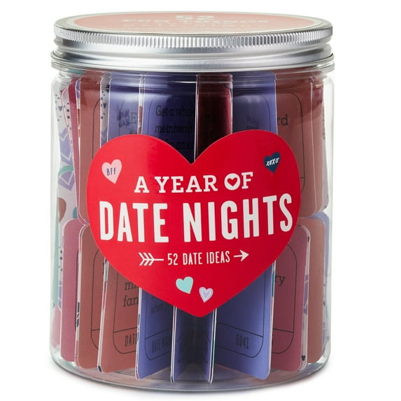 Hallmark A Year of Date Nights Idea Jar (A Year of Date Nights, 52 Fun and Romantic Ideas ...