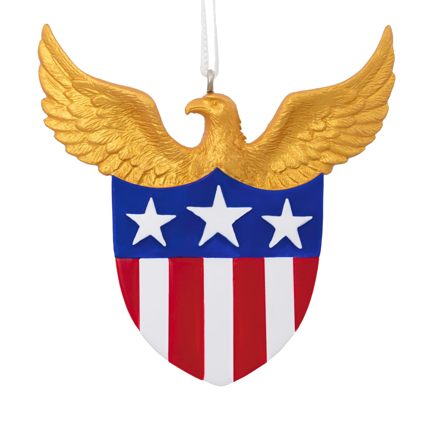 Generic Patriotic Eagle Christmas Ornament Hallmark American Shield ...