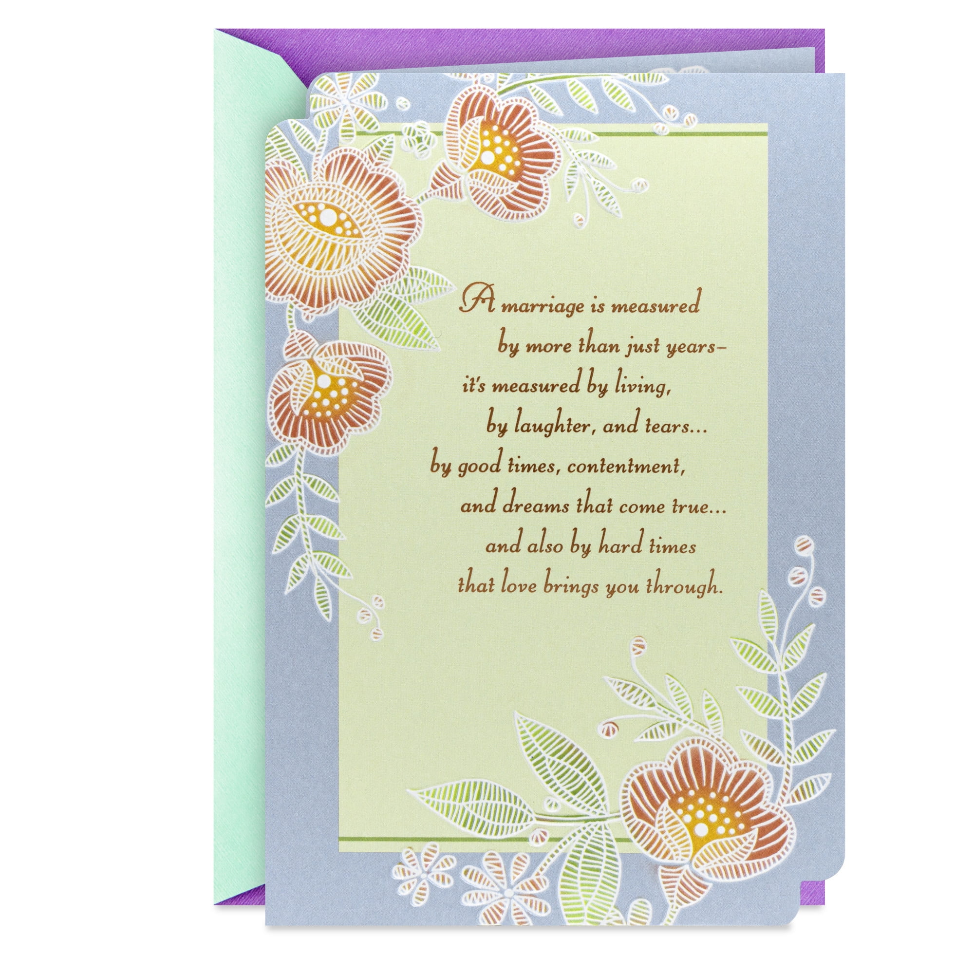 Hallmark Anniversary Card for Couple (Measuring a Marriage) - Walmart.com