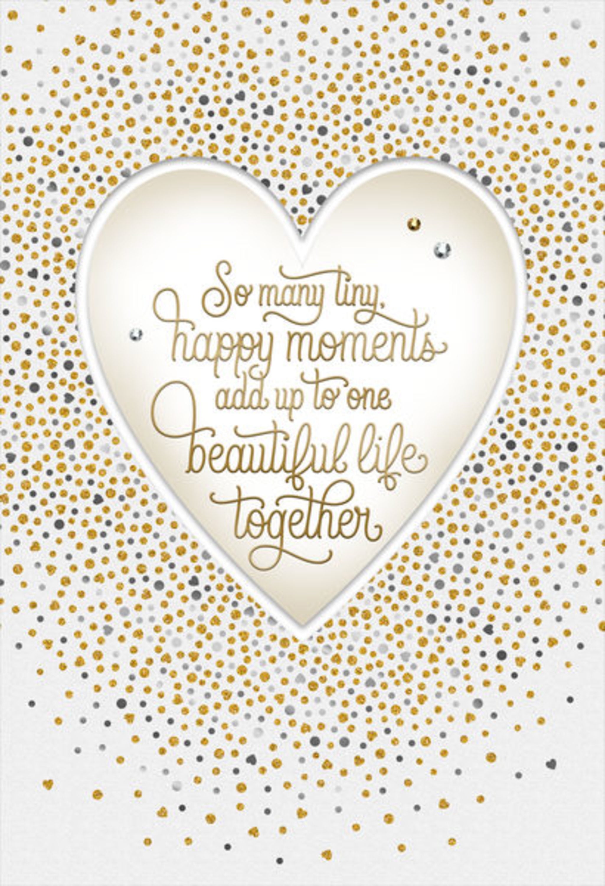 Hallmark Anniversary Greeting Card (Tiny Happy Moments Add Up to Our ...
