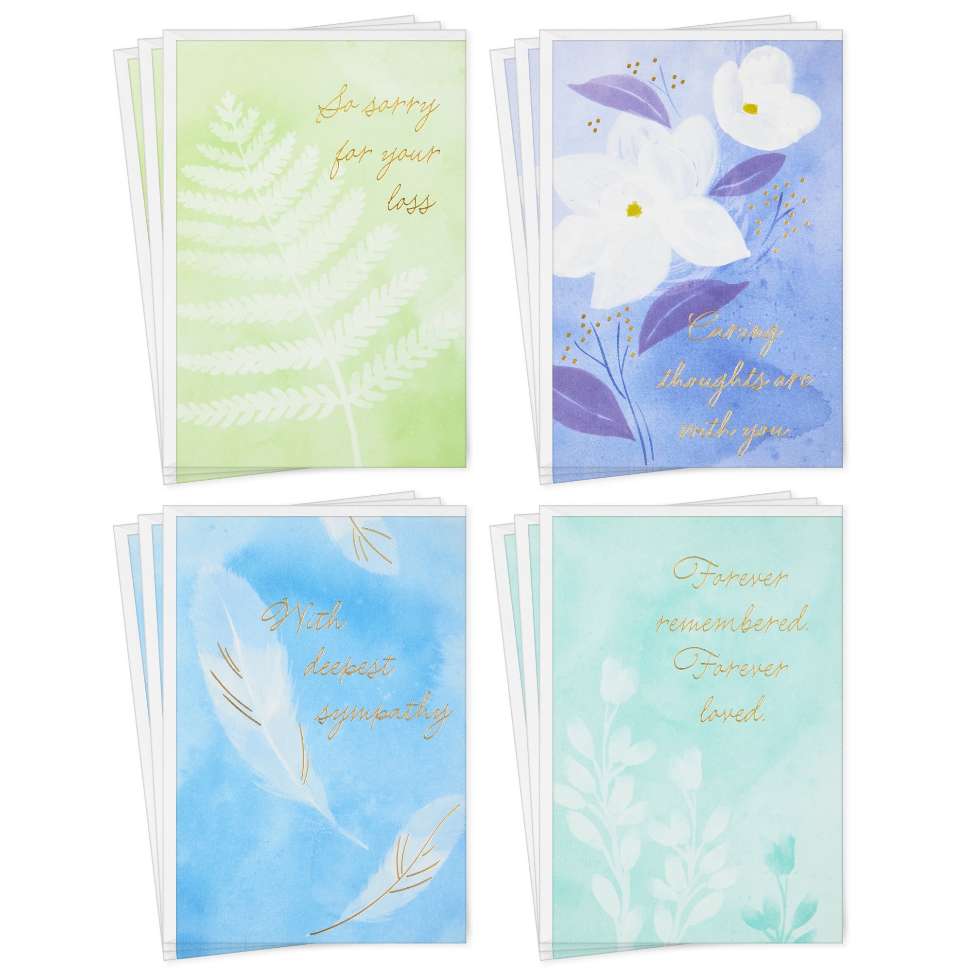 Hallmark Stationery Notes PASTEL SYMPATHY - Walmart.com