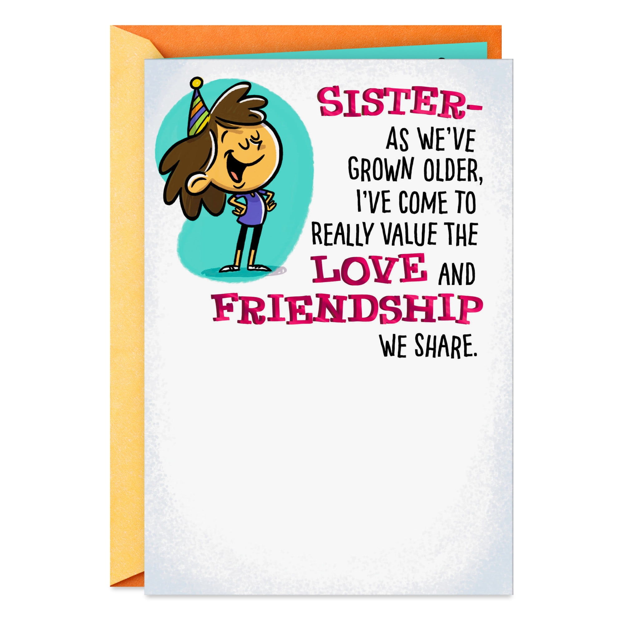 Hallmark Funny Birthday Card for Sister (Love Our Friendship) - Walmart.com