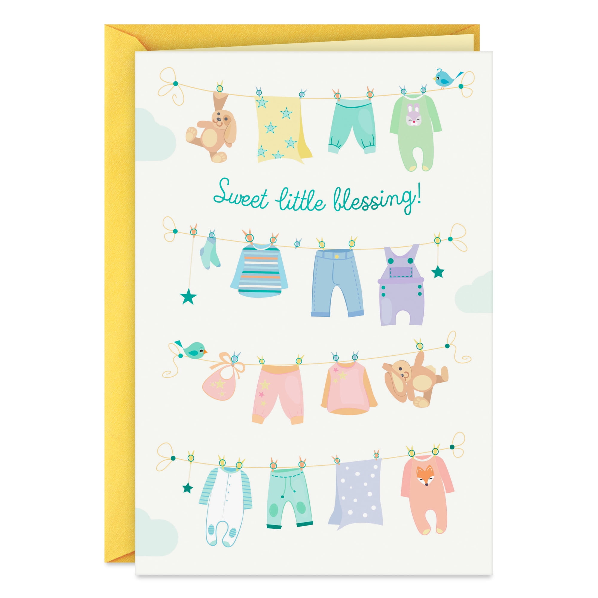 Hallmark Baby Shower Card (Sweet Little Blessing) - Walmart.com