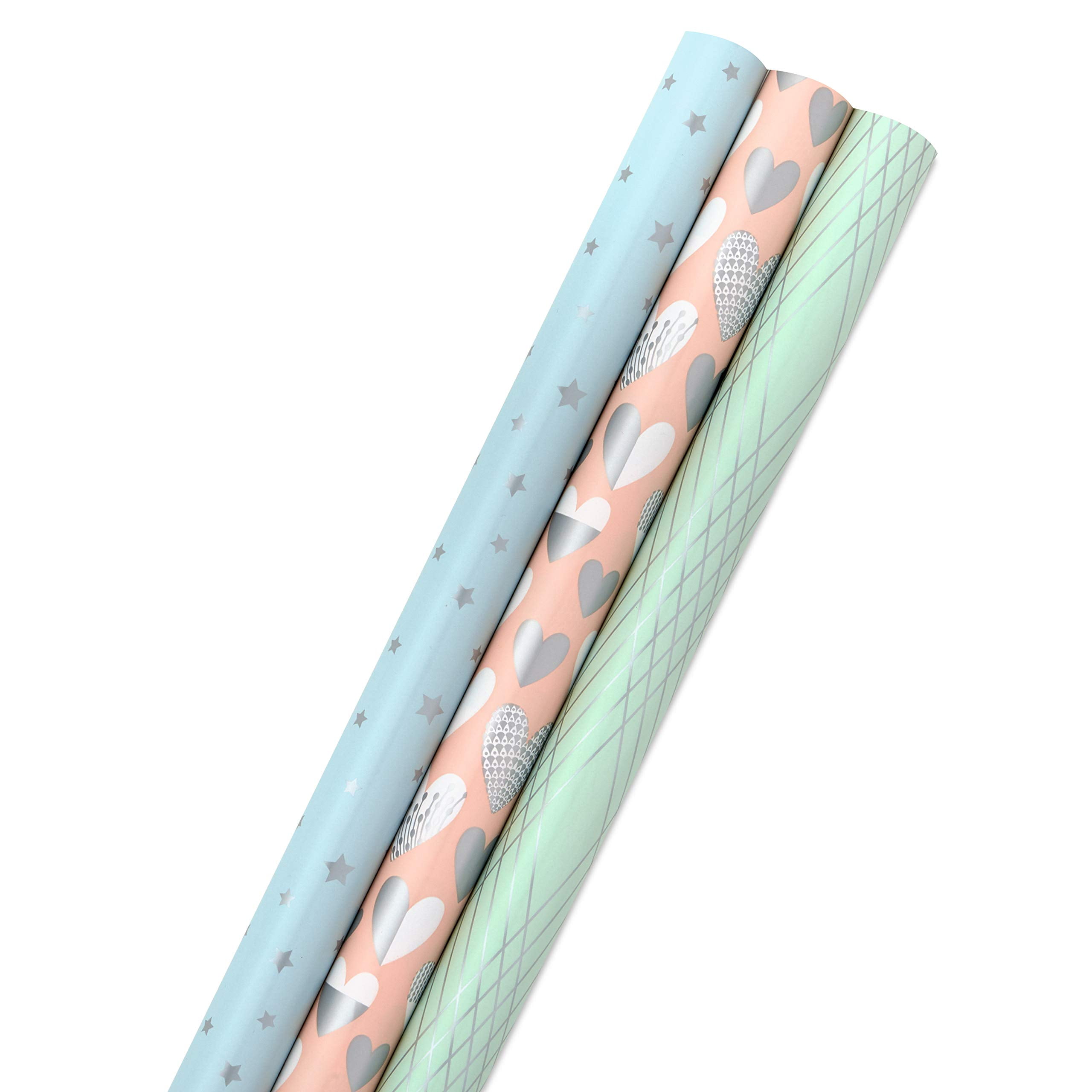 Hallmark Baby Shower FEV6 Wrapping Paper Rolls for Birthday, Wedding ...