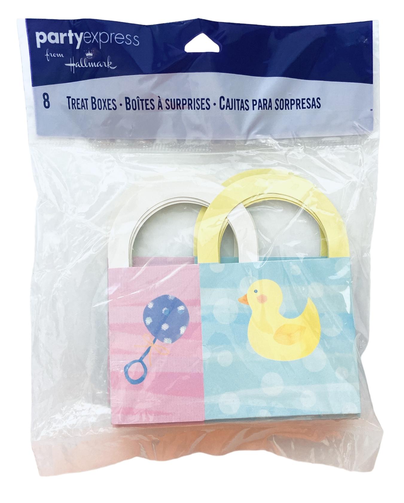 Hallmark Baby Shower Sprinkle Treat Favor Candy Boxes Duck Rattle ...