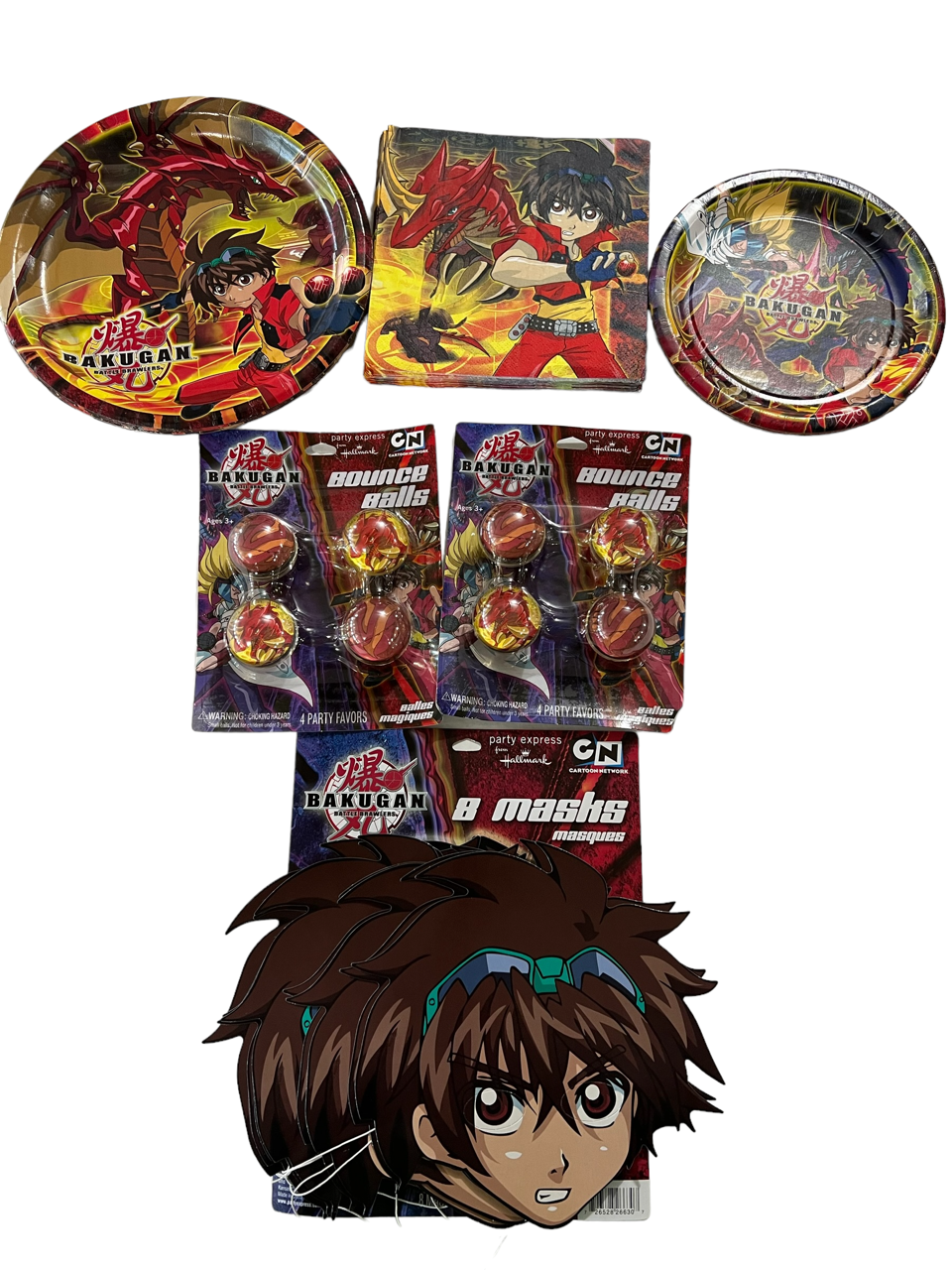 Bakugan Birthday Party Supplies Bundle: Lunch & Desert Plates, 16 ...
