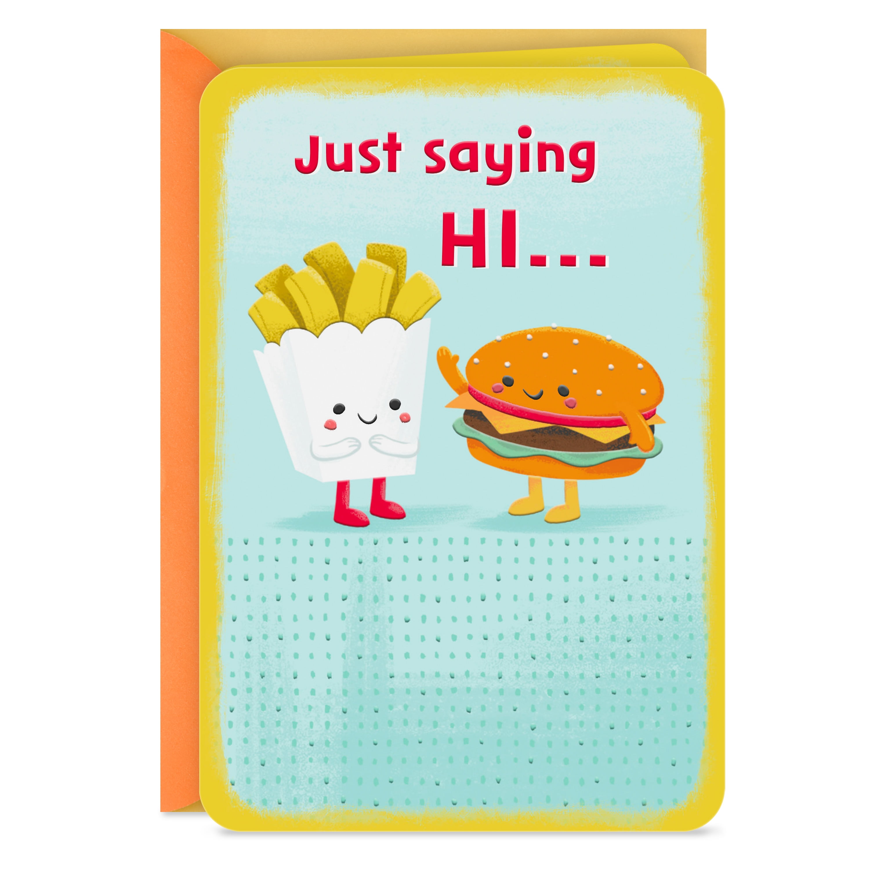 Hallmark Better Together Card (Hamburger and Fries Hi to My Favorite ...