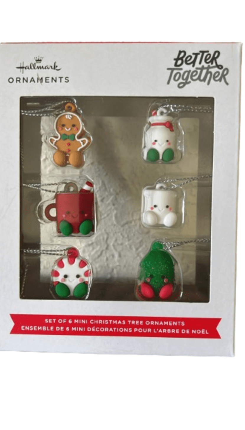 Hallmark Better Together Holiday Mini Christmas Ornament Set New with ...